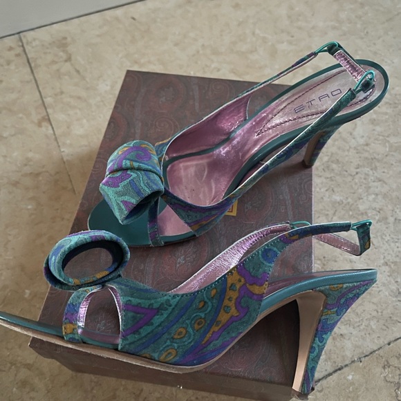Etro | Shoes | Vintage Like New Etro Heelshp | Poshmark